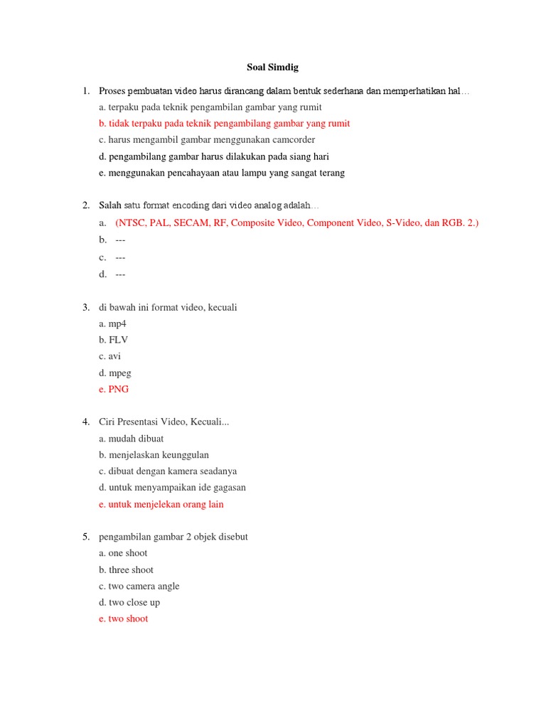 Soal Simdig | PDF