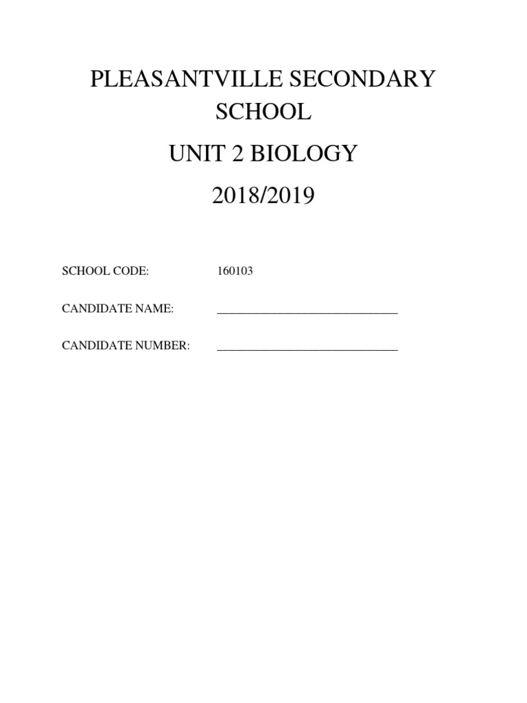 Unit 2 Biology Lab Manual | PDF | Photosynthesis | Cellular Respiration