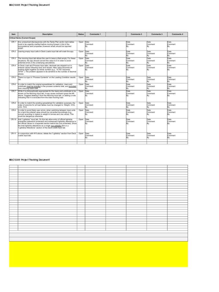 Comment Sheet Template T | Download Free PDF | Spreadsheet | Computing