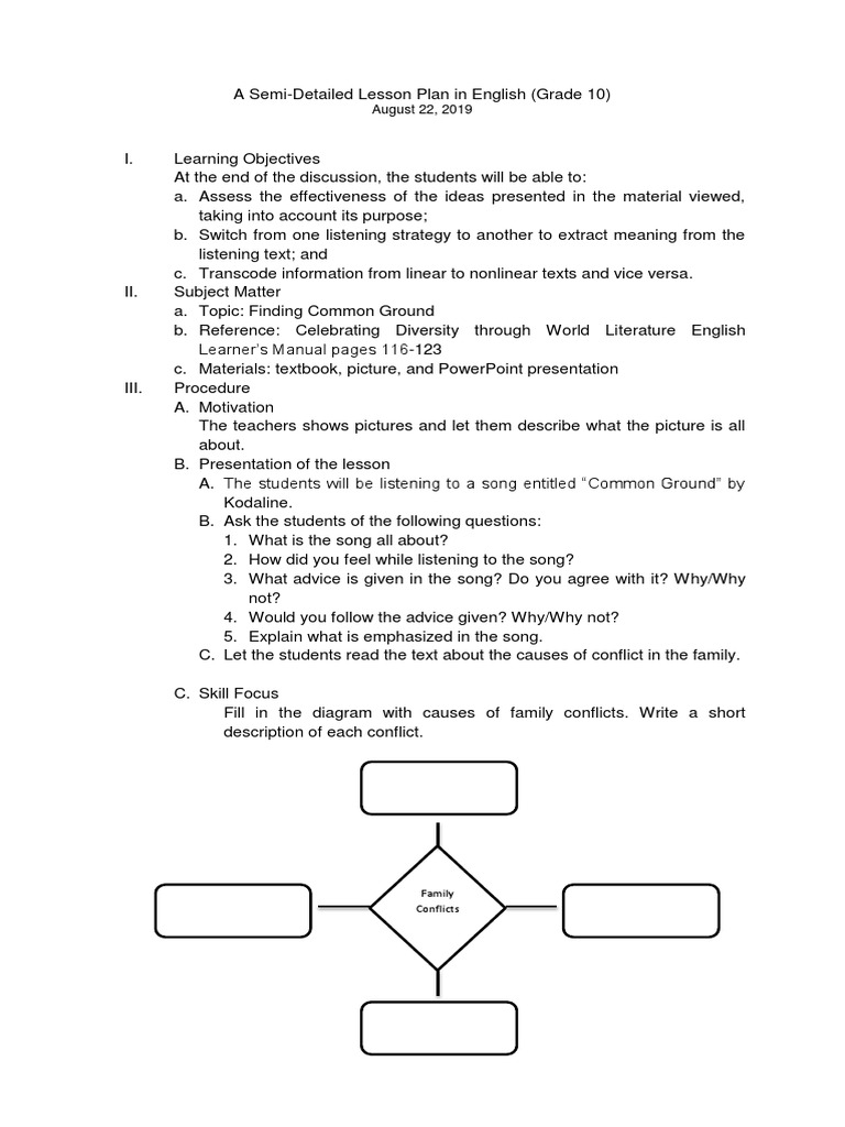 Common Ground | PDF | Lesson Plan | Psychological Concepts