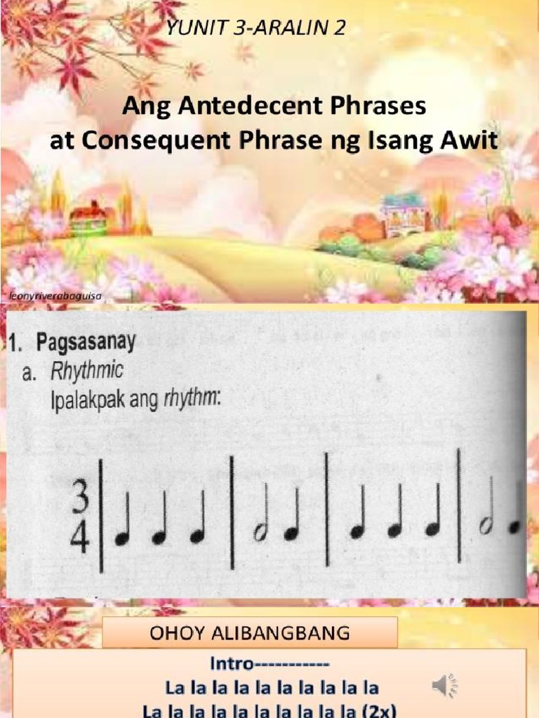 Antecedent and Consequent Phrase | PDF