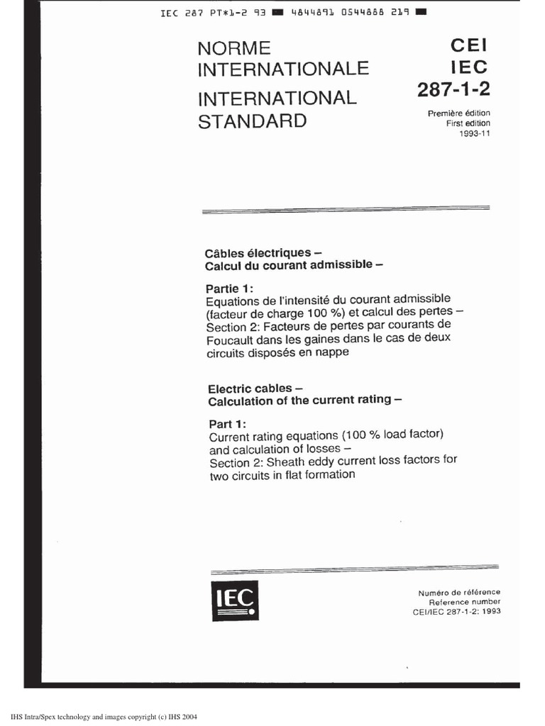 Iec 60287 1 2 - Eng | PDF
