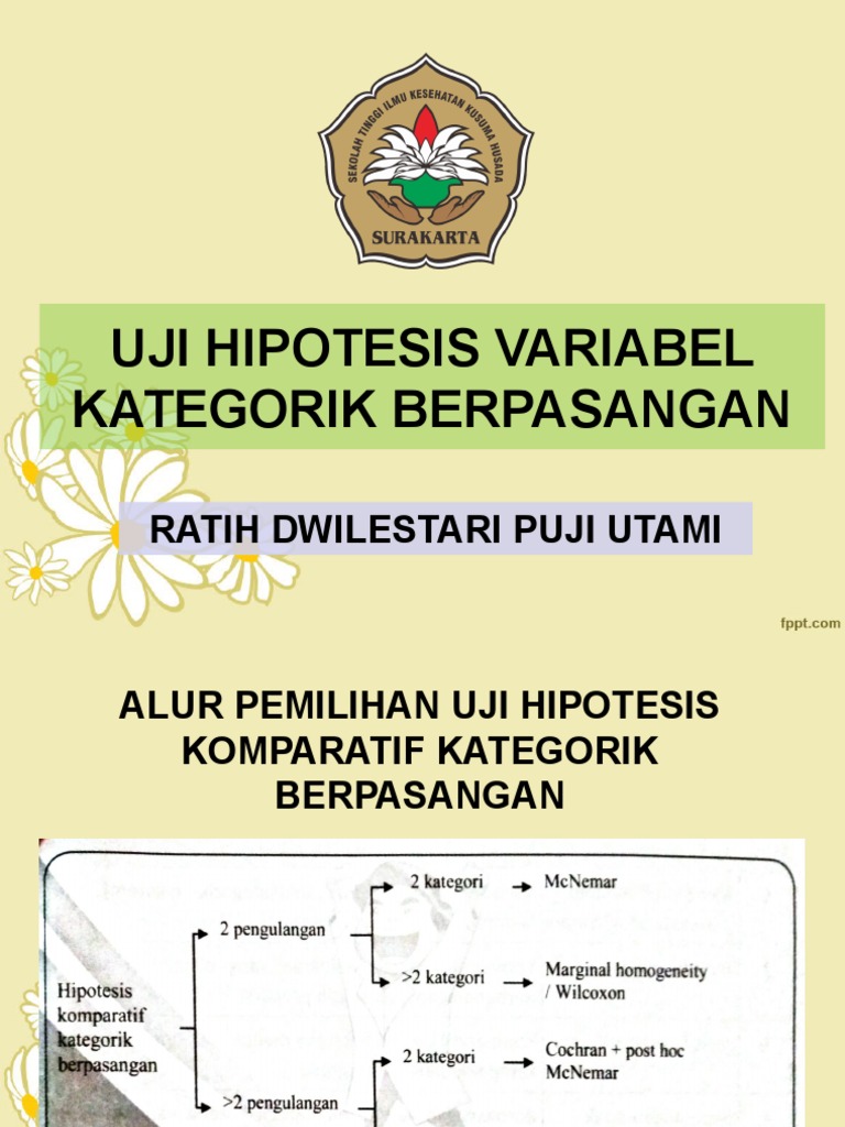 Uji Hipotesis Variabel Kategorik Berpasangan | PDF