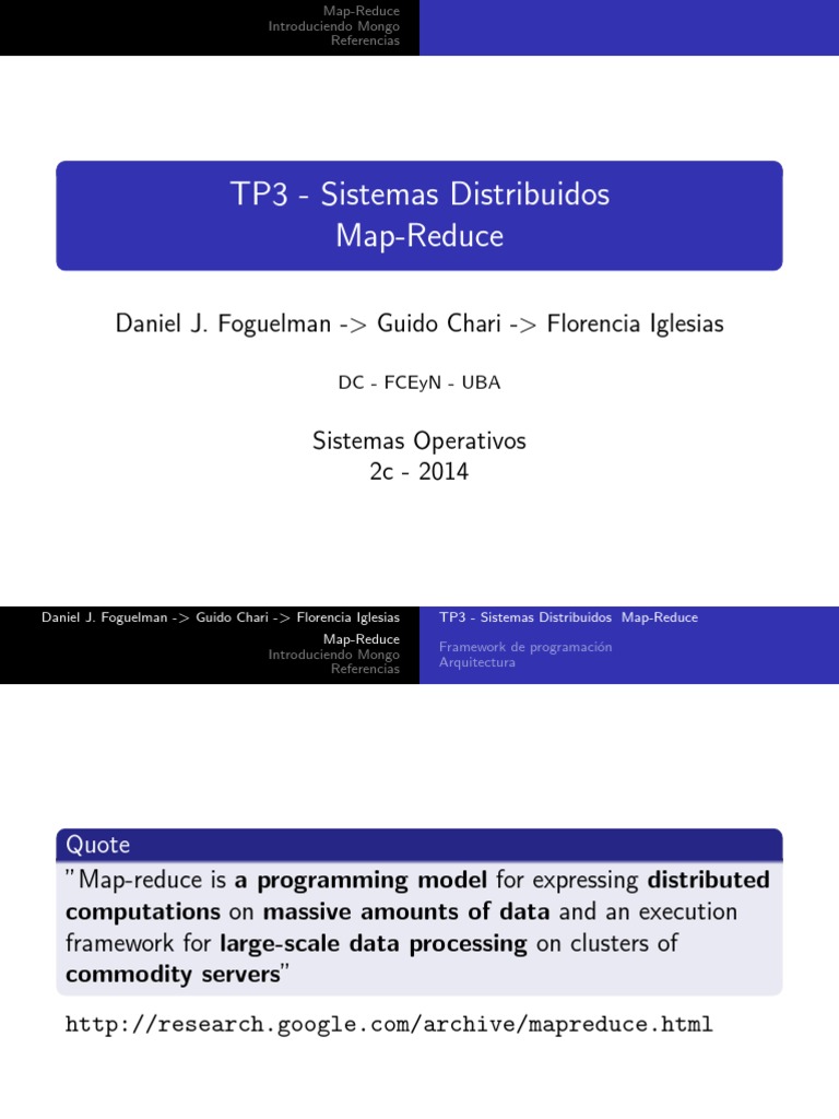 Map Reduce | PDF | Apache Hadoop | Computación paralela