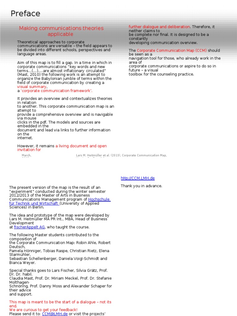 Corporate Communication Map | Download Free PDF | Communication ...