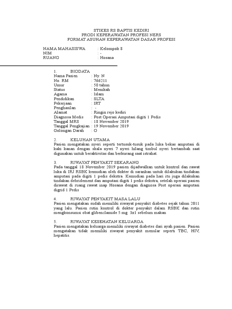 Askep Pengkajian Fix Dari Pipit | PDF | Kesehatan Holistik | Sains & Matematika