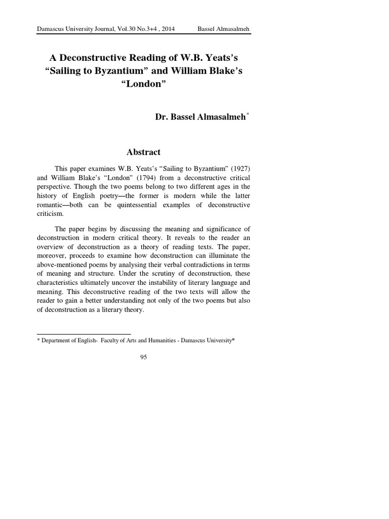 Deconstruction On Poem | PDF | Deconstruction | Jacques Derrida