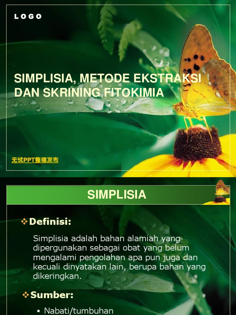 Simplisia, Metode Ekstraksi | PDF