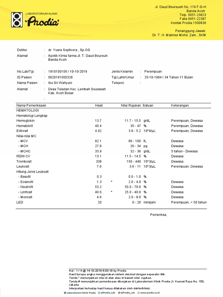 Manage Lab Result-1910100106 | PDF
