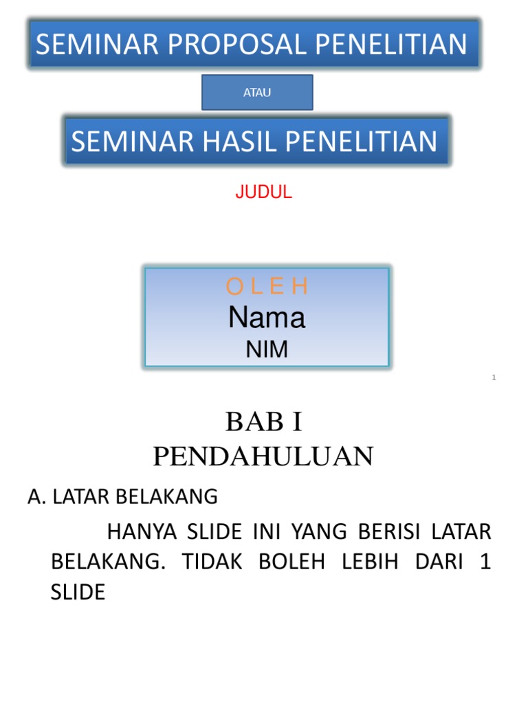 Contoh Power Point Proposal | PDF