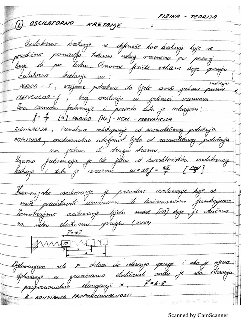 Skripta Iz Fizike Za Završni, Teorija 16-17 Elvedin Puzic | PDF