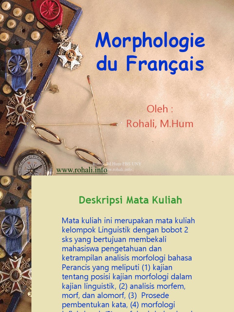 Morphologie Du Français-Bab1 | PDF