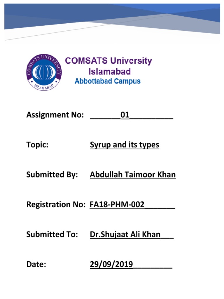 Syrups and Its Types | Download Free PDF | Sucrose | Syrup