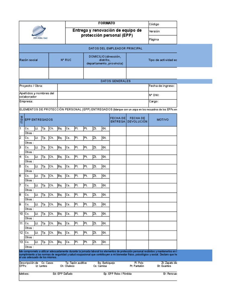 Entrega y Renovación de EPP | PDF | Business