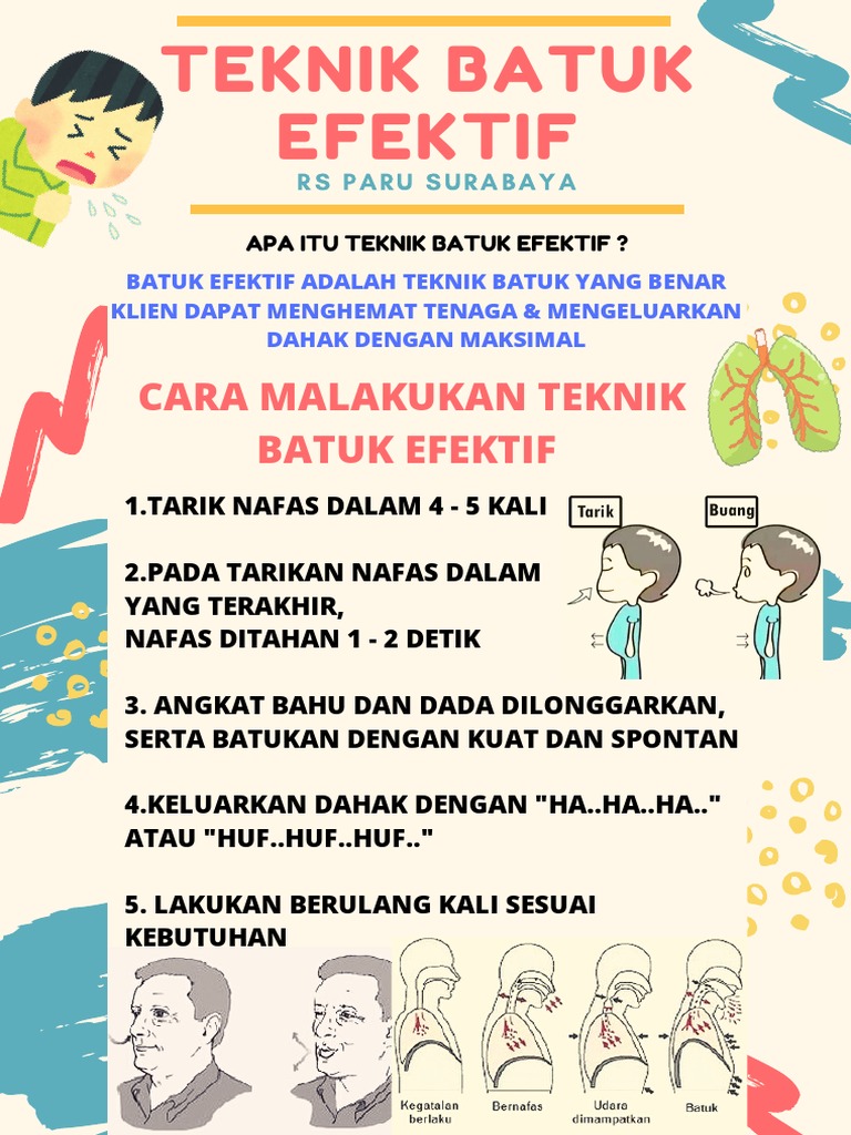 Poster Teknik Batuk Efektif | PDF