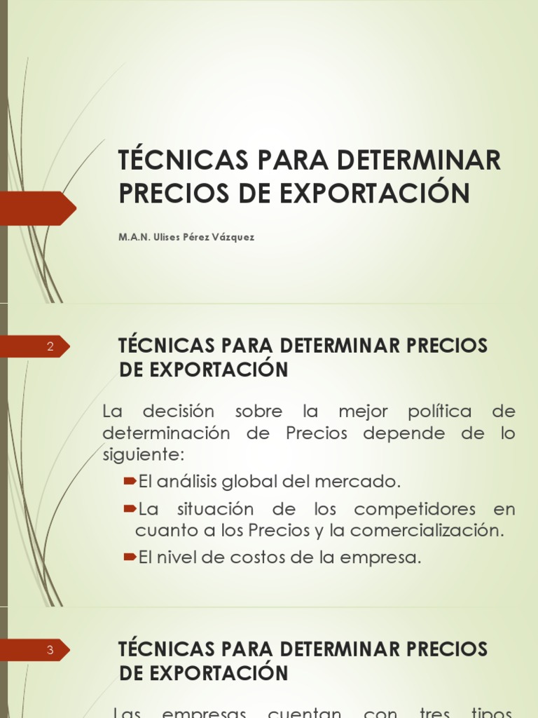 10 Técnicas para Determinar Precio Costing Pricing | PDF | Precios ...