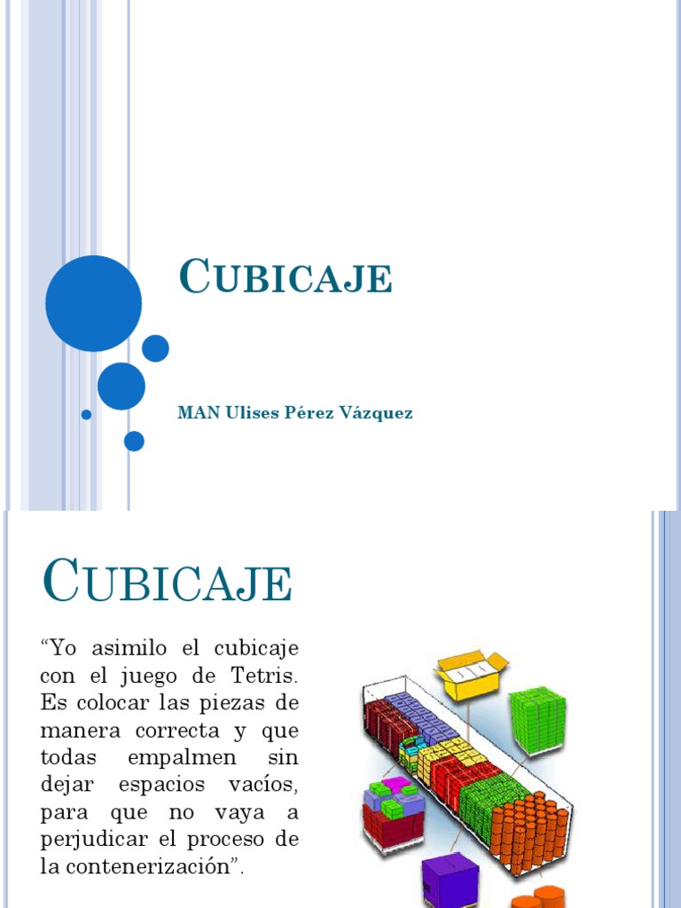 12 Cubicaje | PDF | Volumen | Densidad