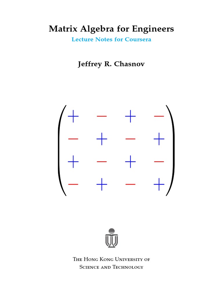 Matrix Algebra For Engineers | PDF | Matrix (Mathematics) | Determinant