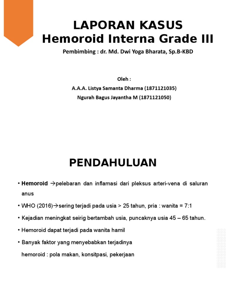Lapsus Hemoroid | PDF