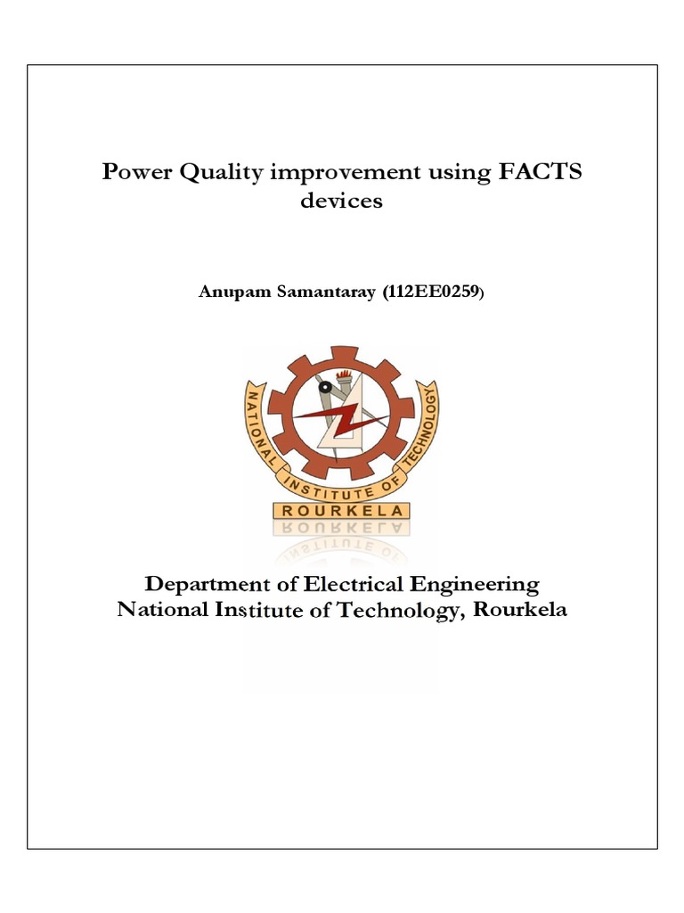 Power Quality Improvement Using FACTS | PDF | Ac Power | Electronic Filter