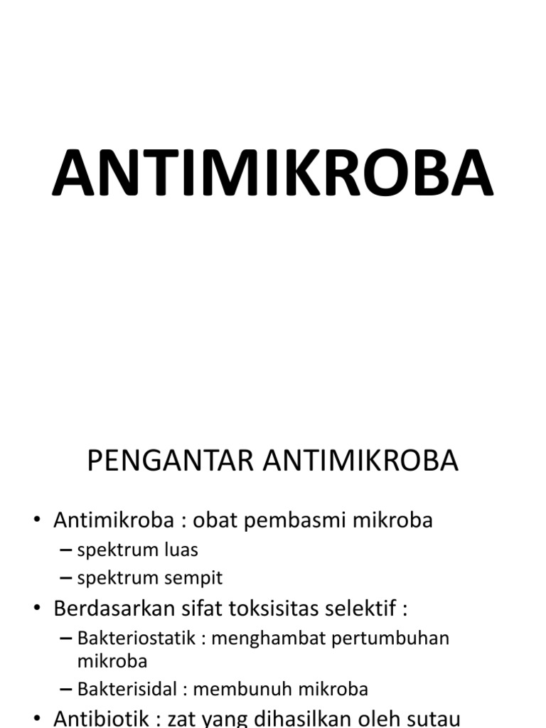 ANTIMIKROBA | PDF