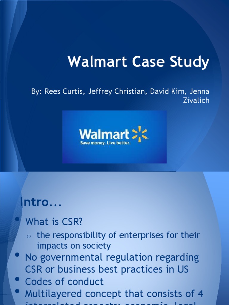 Wal Mart | PDF | Walmart | Corporate Social Responsibility