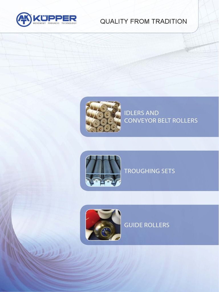 Conveyor Belt Rollers & Idlers | PDF | Bearing (Mechanical) | Mechanical Engineering