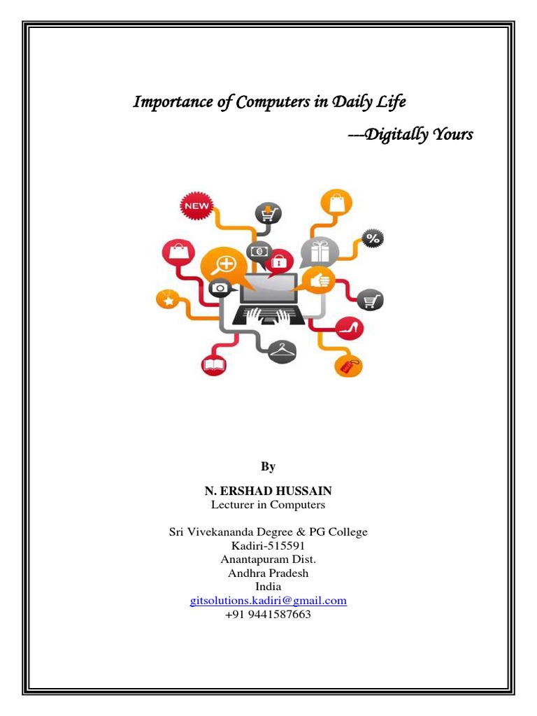 Importance of Computers in Daily Life | PDF | Online And Offline | Internet