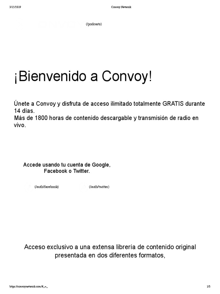 Convoy Network | PDF