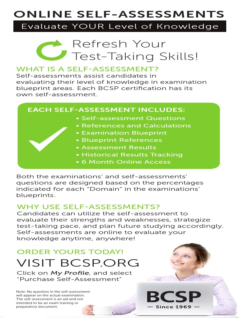 BCSP Self Assessment | PDF
