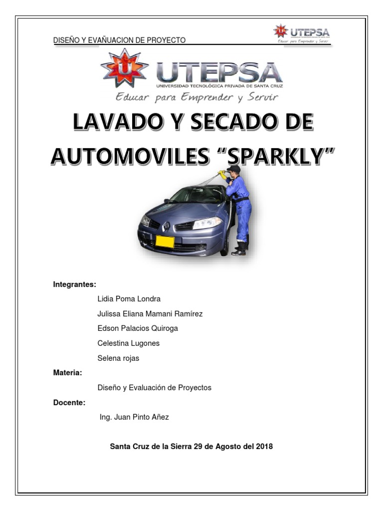 PROYECTO LAVADO DE AUTO Original 123 | PDF | Valor presente neto | Mercado (economía)