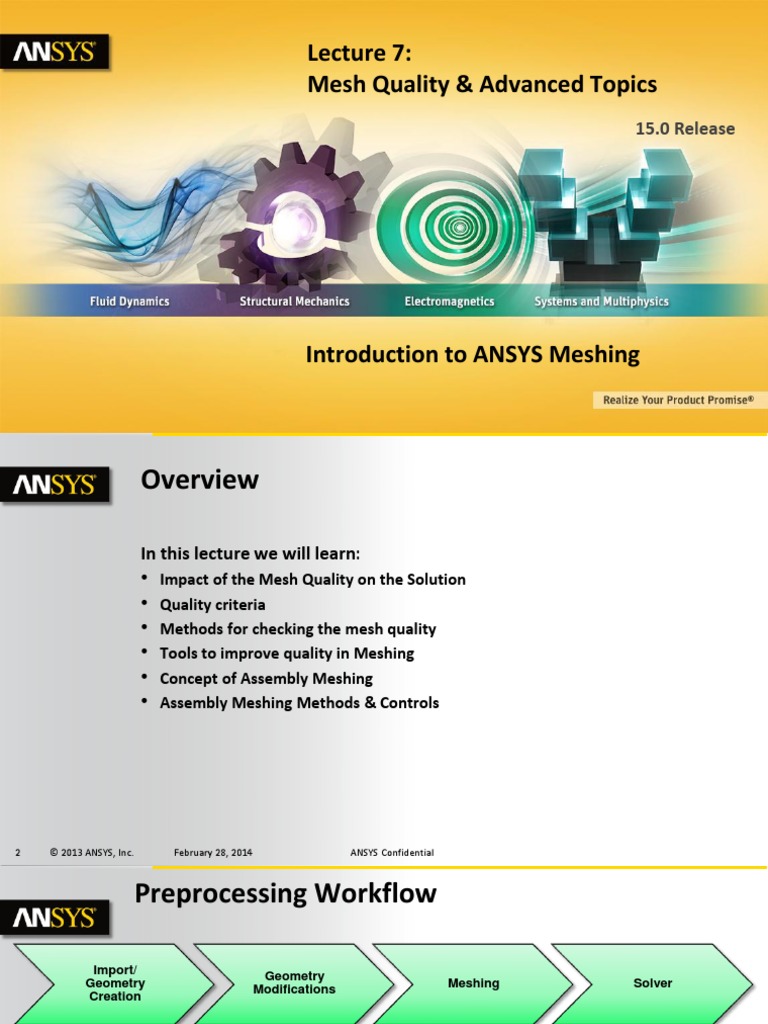 Mesh-Intro 15.0 L07 Mesh Quality and Advanced Topics PDF | PDF | Tetrahedron | Geometry