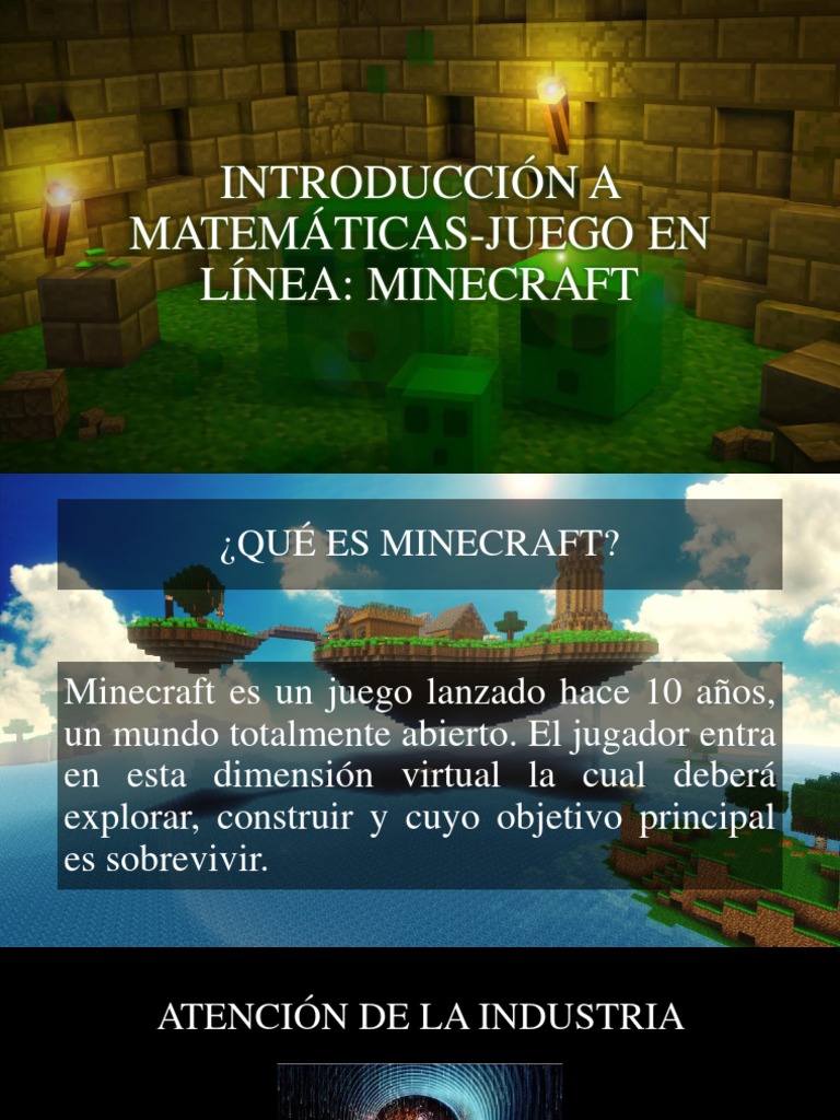 Minecraft: Matemáticas y Creatividad | PDF | Minecraft | Mojang