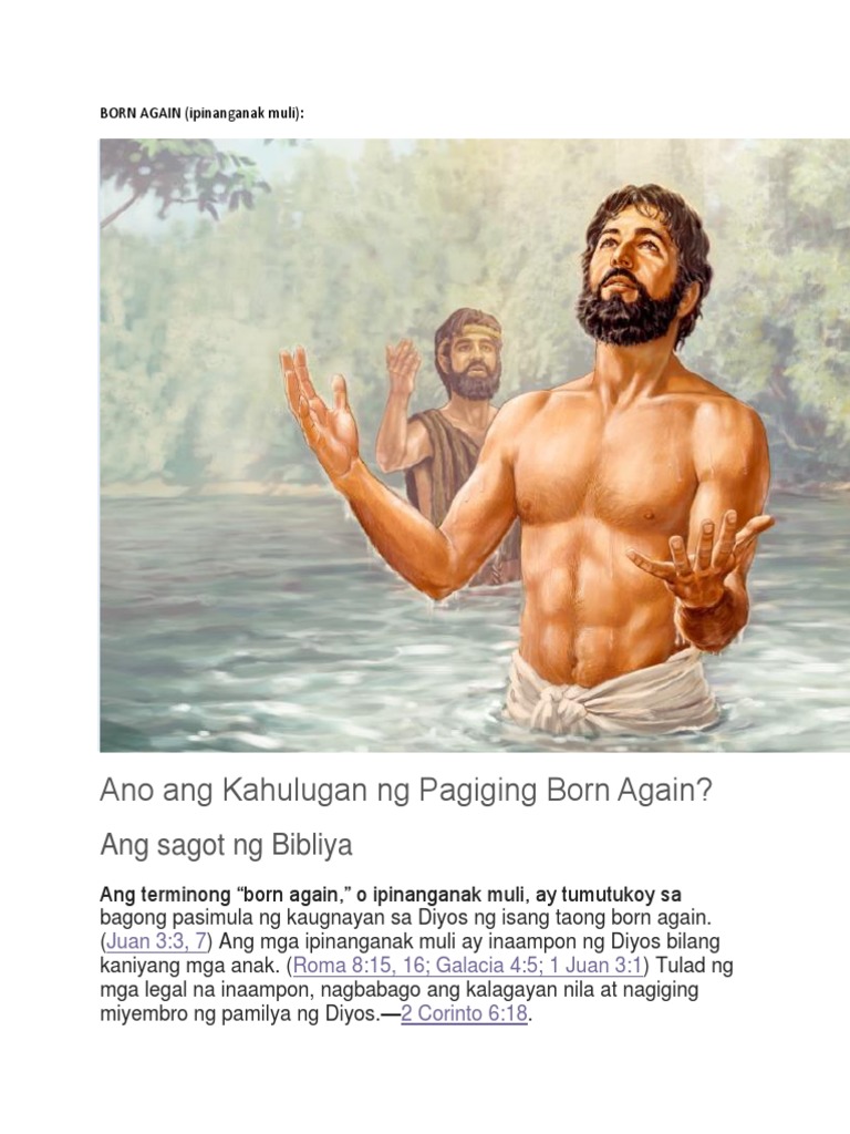 Topic BORN AGAIN | PDF