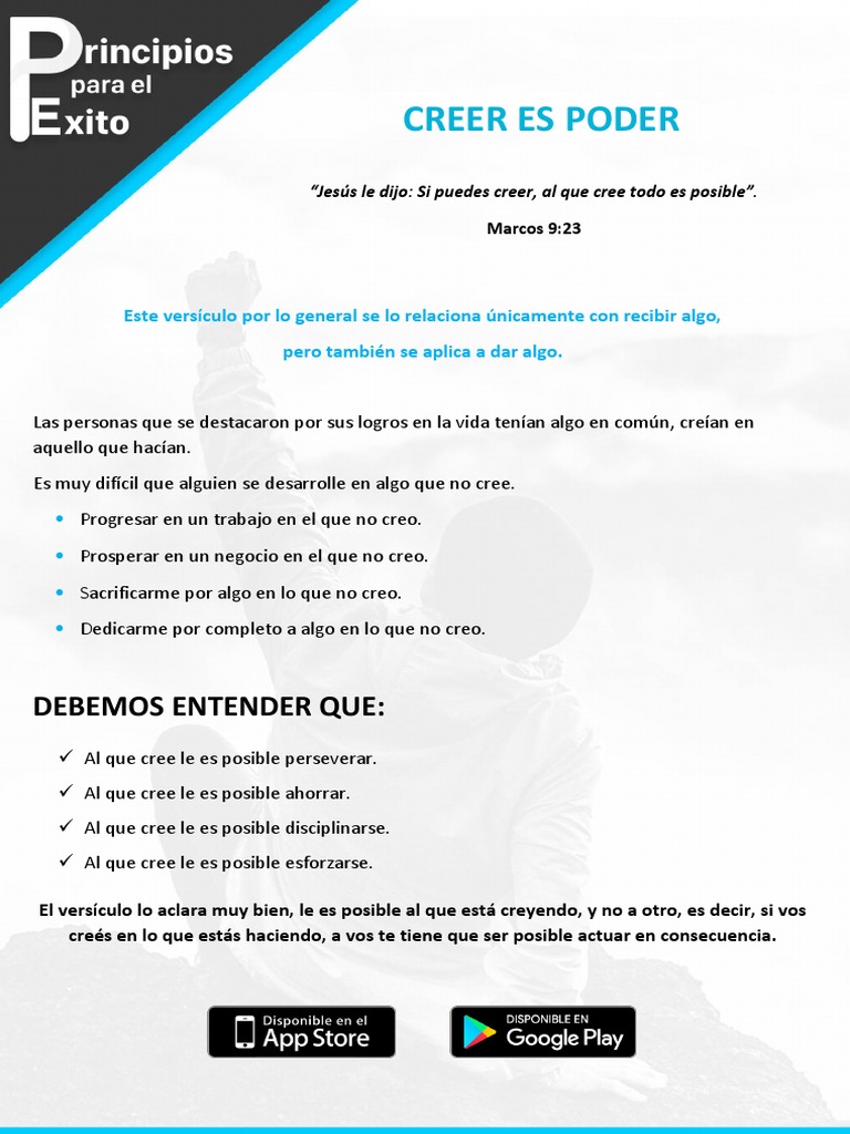 Creer para Alcanzar el Éxito | PDF