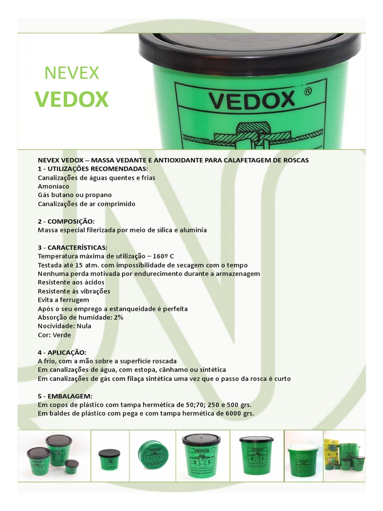 Folheto Vedox | PDF | Gastronomia, comida e vinho | Casa e Jardim