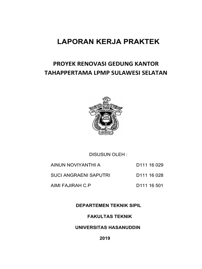 Contoh Laporan Kerja Praktek | PDF