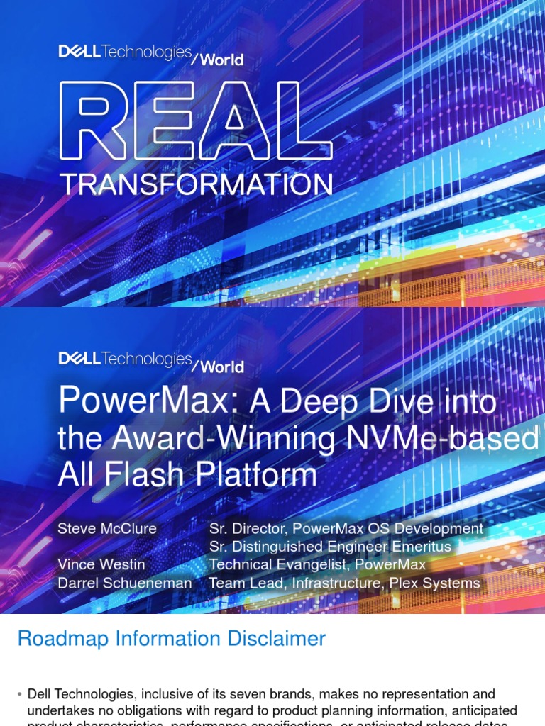 Dell EMC PowerMax A Deep Dive Into The Award-Winning NVMe Based All ...