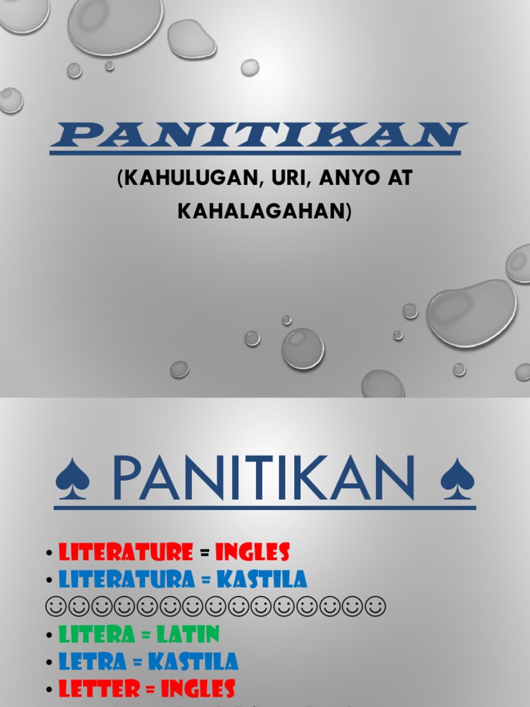 Lesson 1 Panitikan | PDF