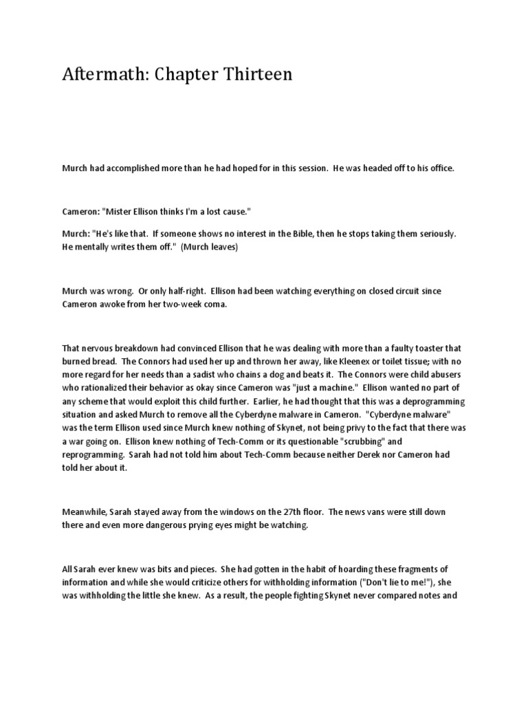 Aftermath - Chapter - Thirteen | PDF