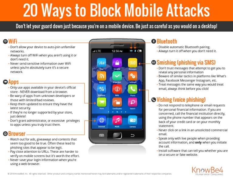 20 Ways To Stop Mobile Attacks | PDF | Phishing | Mobile App