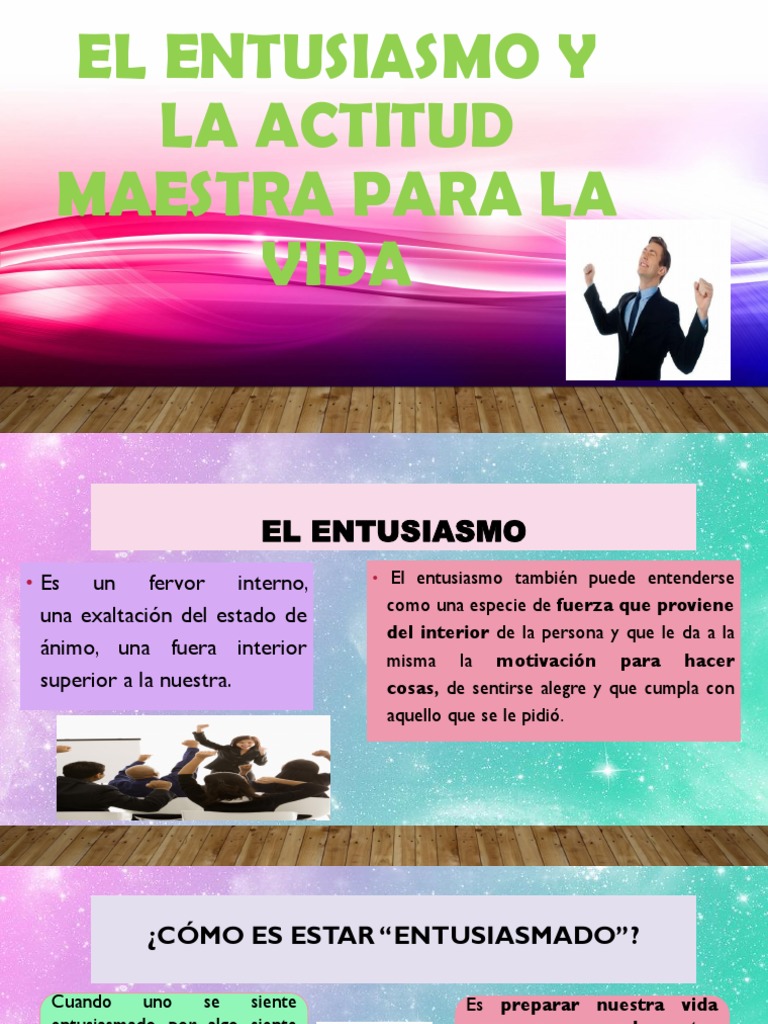 El Entusiasmo y La Actitud Maestra para La Vida | PDF | Las emociones ...