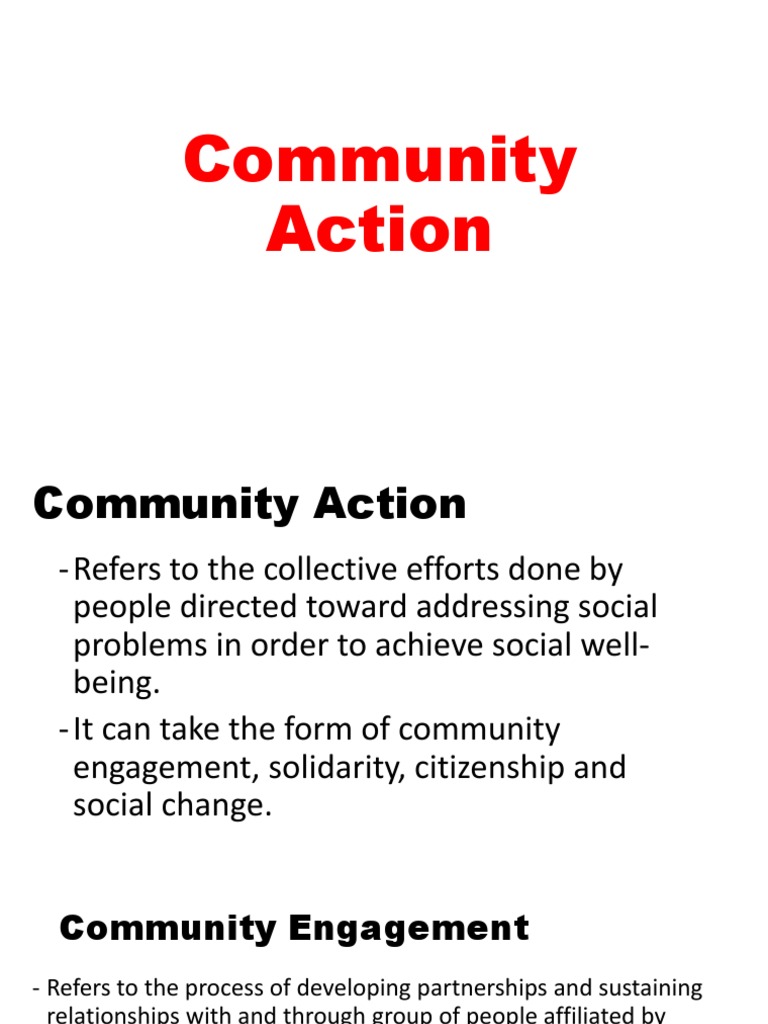 Community Action and Engagement Guide | PDF | Service Learning | Community