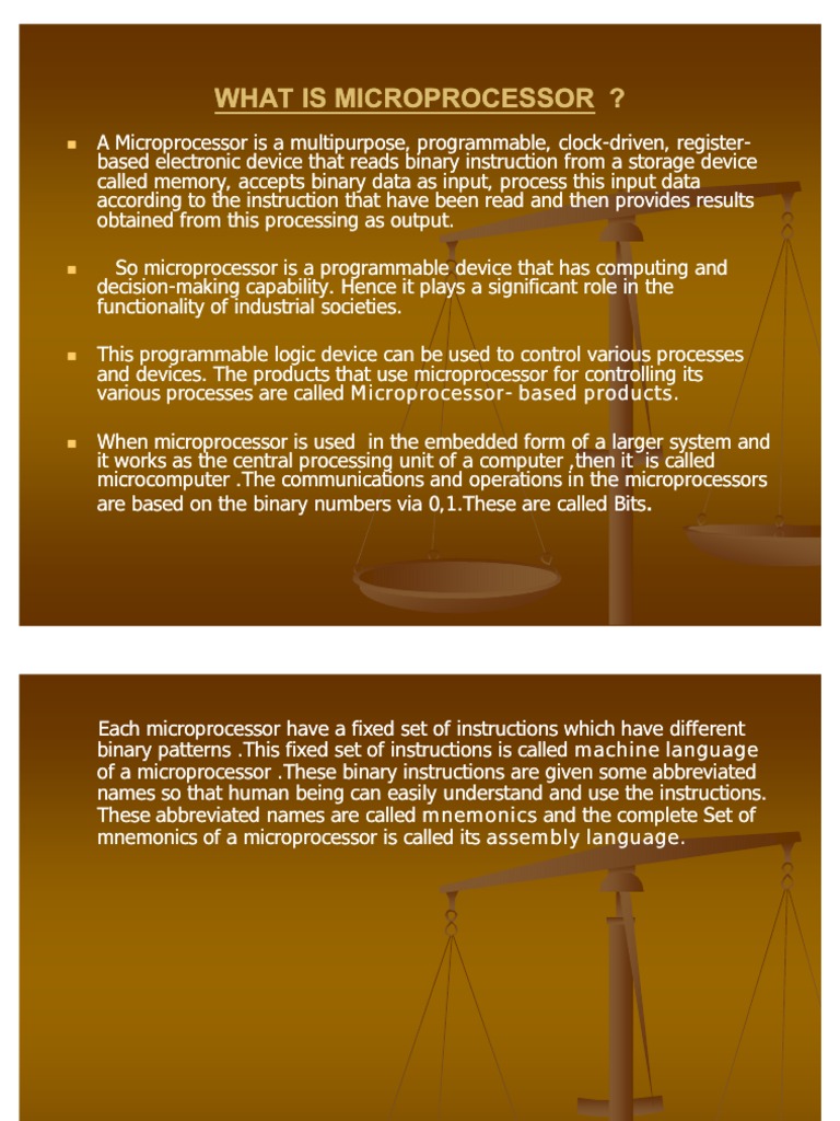 What Is Microprocessor | PDF | Central Processing Unit | Input/Output