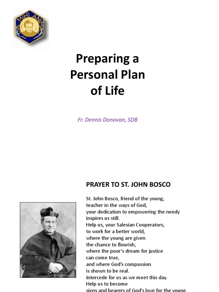 Personal Plan of Life | PDF | Eucharist | Religious Behaviour And ...