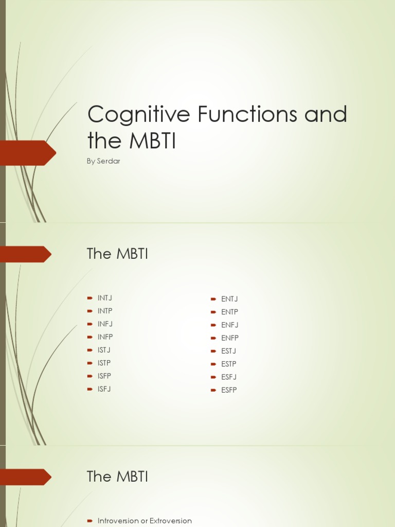 Cognitive Functions | PDF | Intuition | Extraversion And Introversion