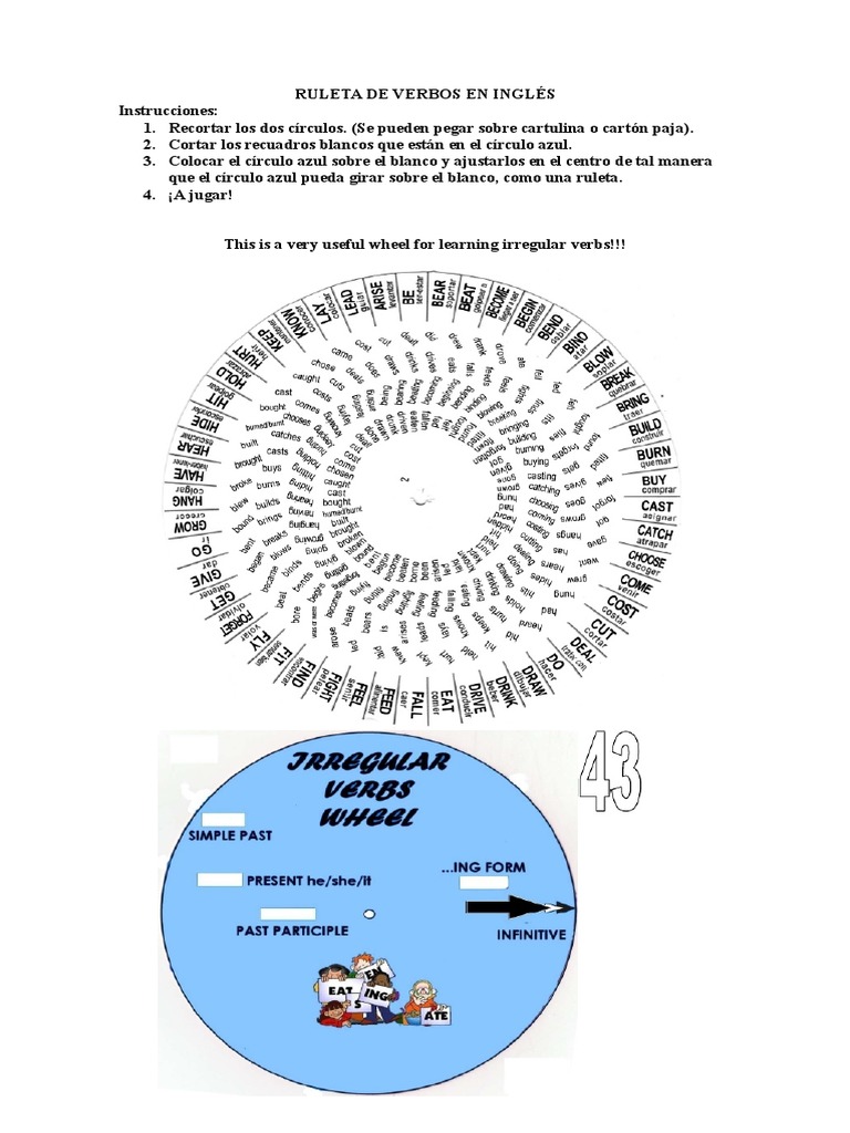 Ruleta de Verbos 2019 | PDF
