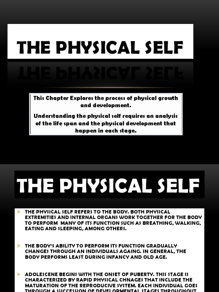The physical Self.pptx | Body Image | Adolescence
