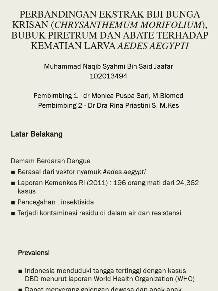 Proposal Bunga Krisan | PDF