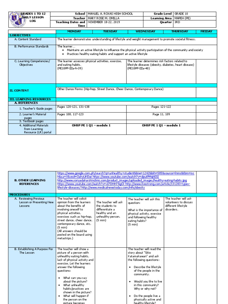 Q3 Pe | Download Free PDF | Physical Fitness | Physical Education